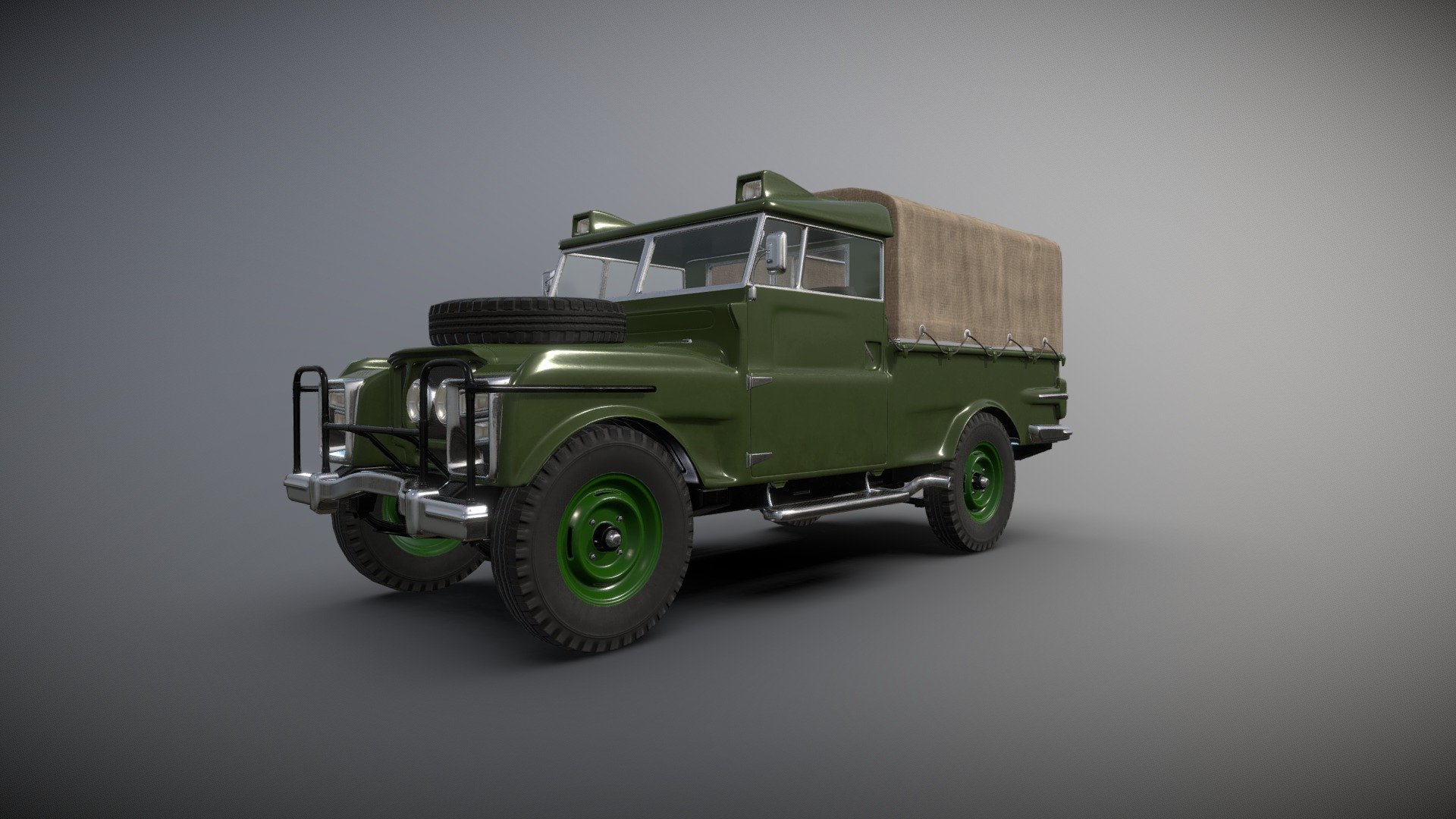 Atom Punk British Military Jeep - Buy Royalty Free 3D model by Matthew ...