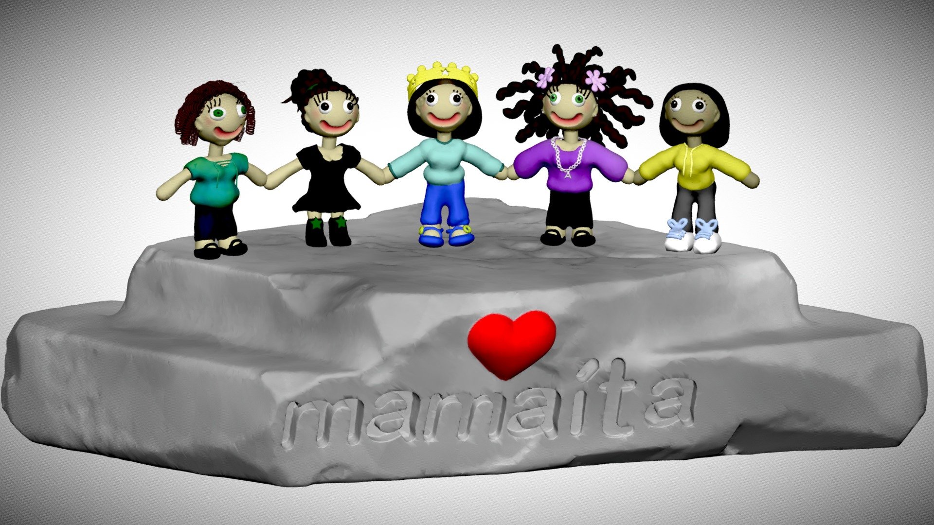 Mamaita y las 4 - 3D model by begogna [7e1d548] - Sketchfab
