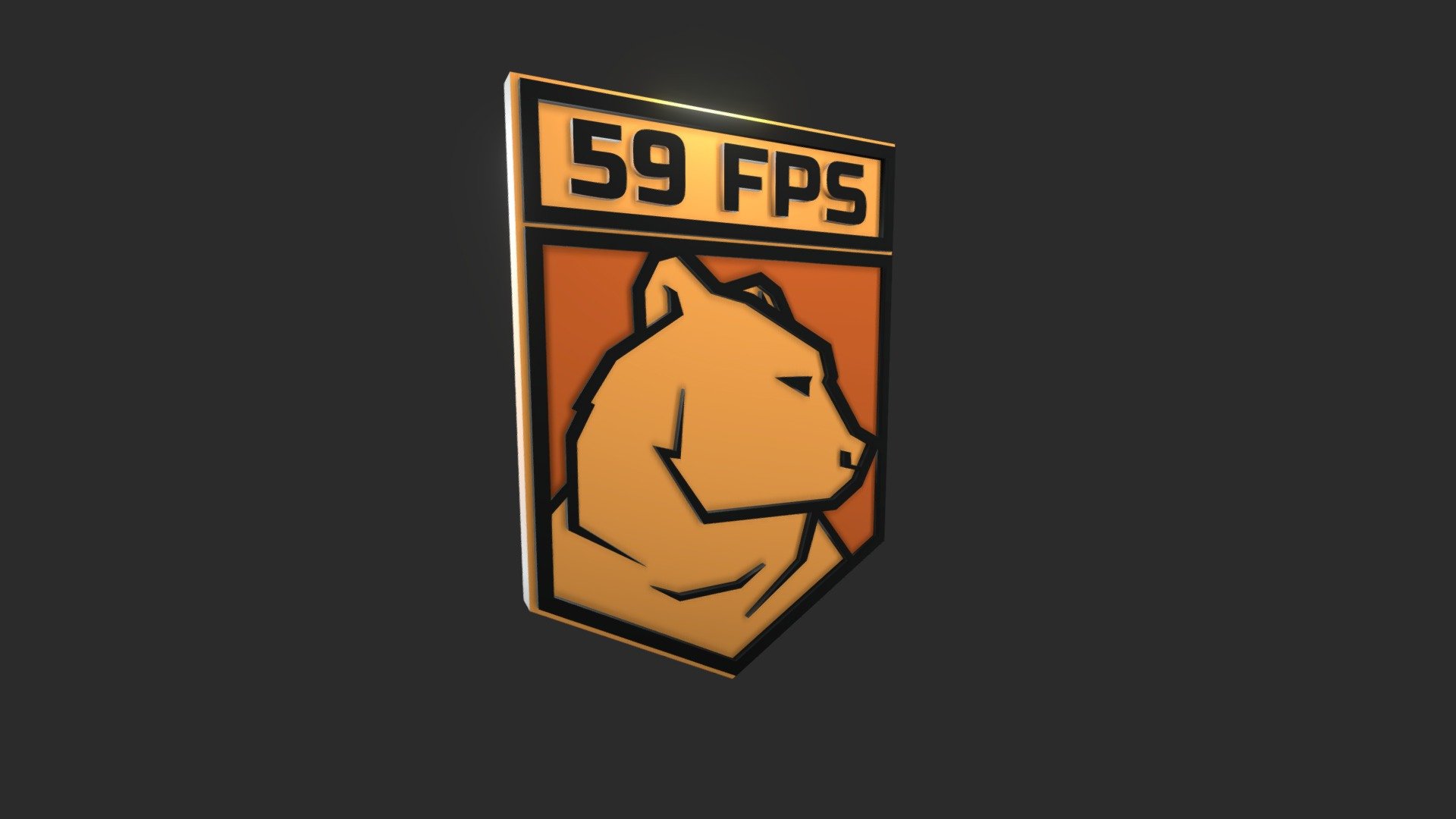 59fps logo - 3D model by morozik101 [7e1e6fe] - Sketchfab