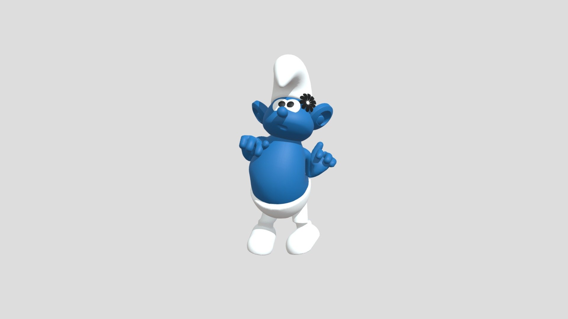 dancing smurf - Download Free 3D model by flore.lantsoght [7e200de ...