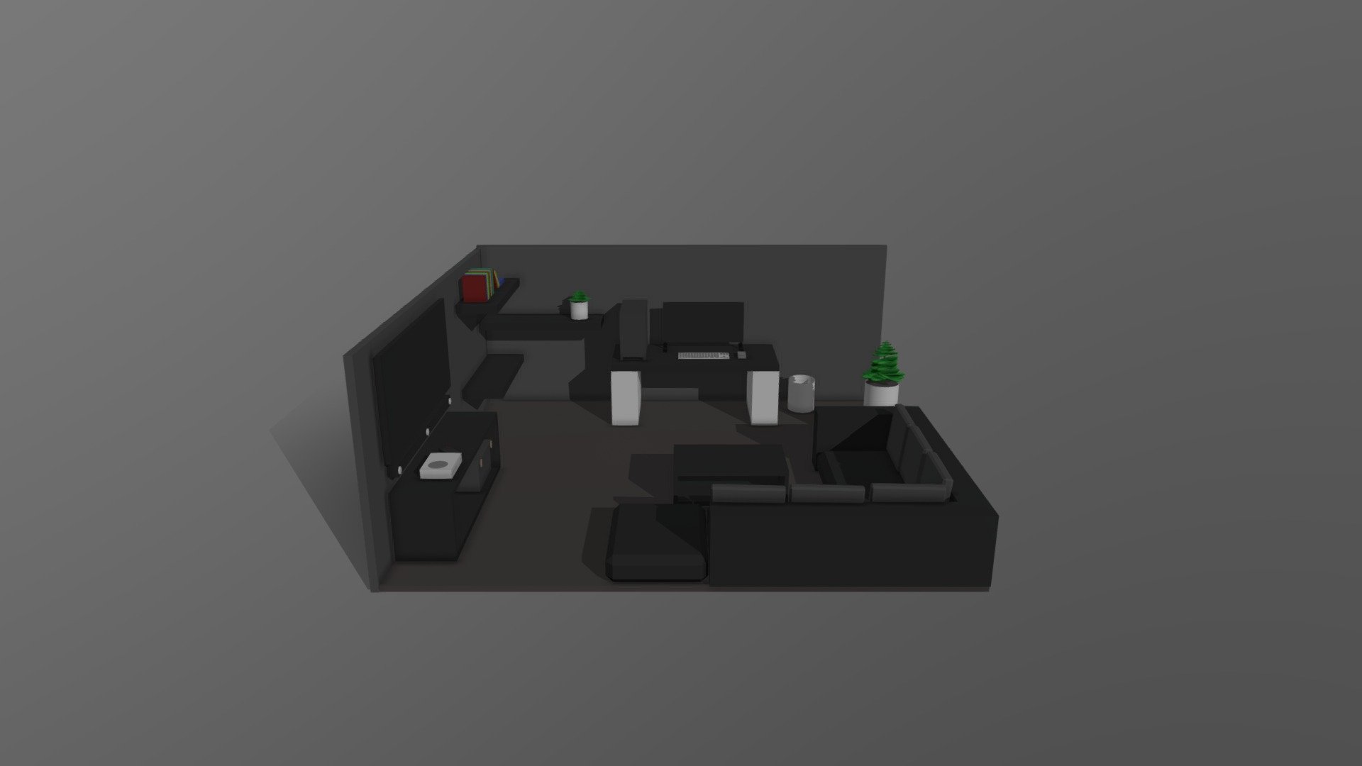 Custom room - 3D model by Typhonal [7e21470] - Sketchfab