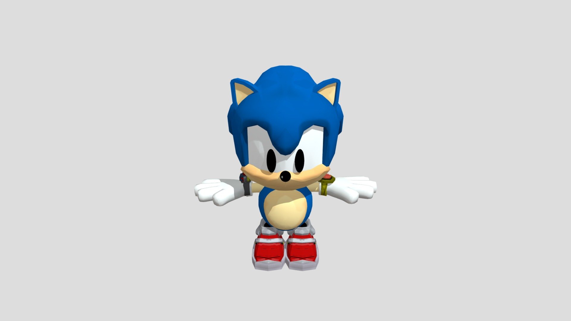 Sonic The Hedgehog Custom Edited Paper Mario - Download Free 3D model ...