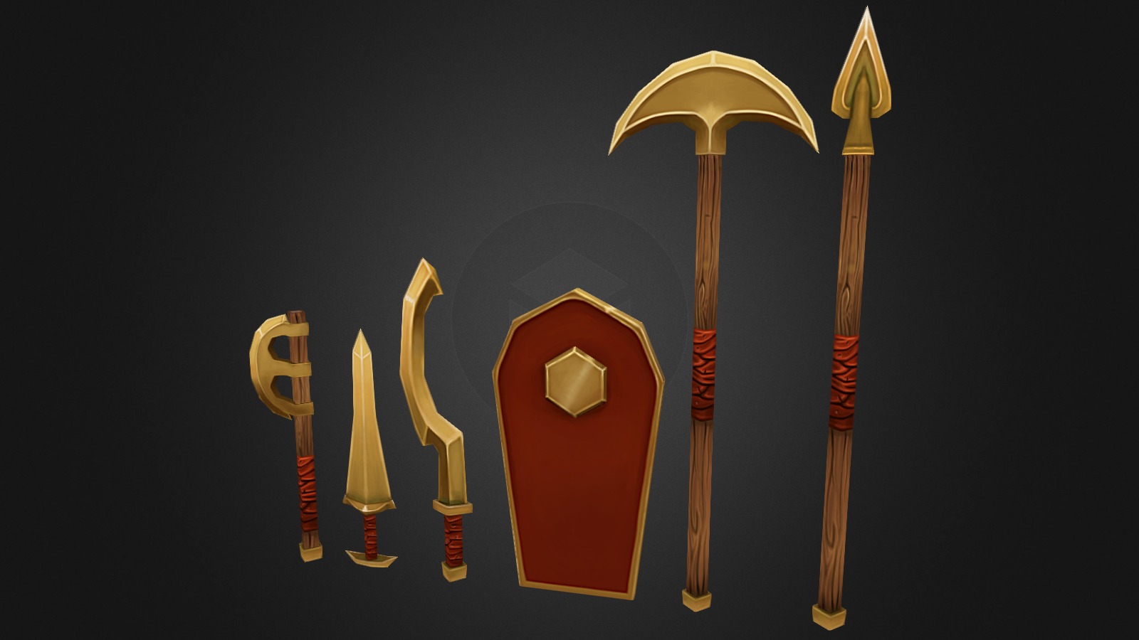 Weapon Paint Set - 3D model by Pippykins [7e25c26] - Sketchfab