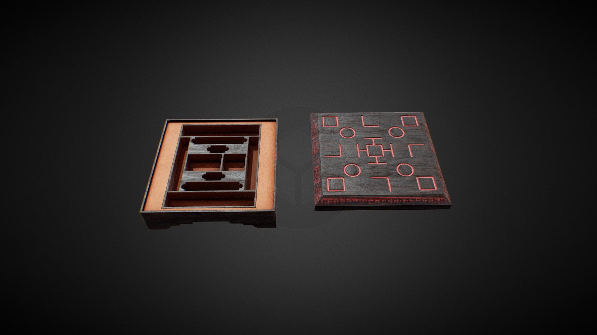 China ancient Liubo chess - Download Free 3D model by Leo.Lei [7e272d4 ...