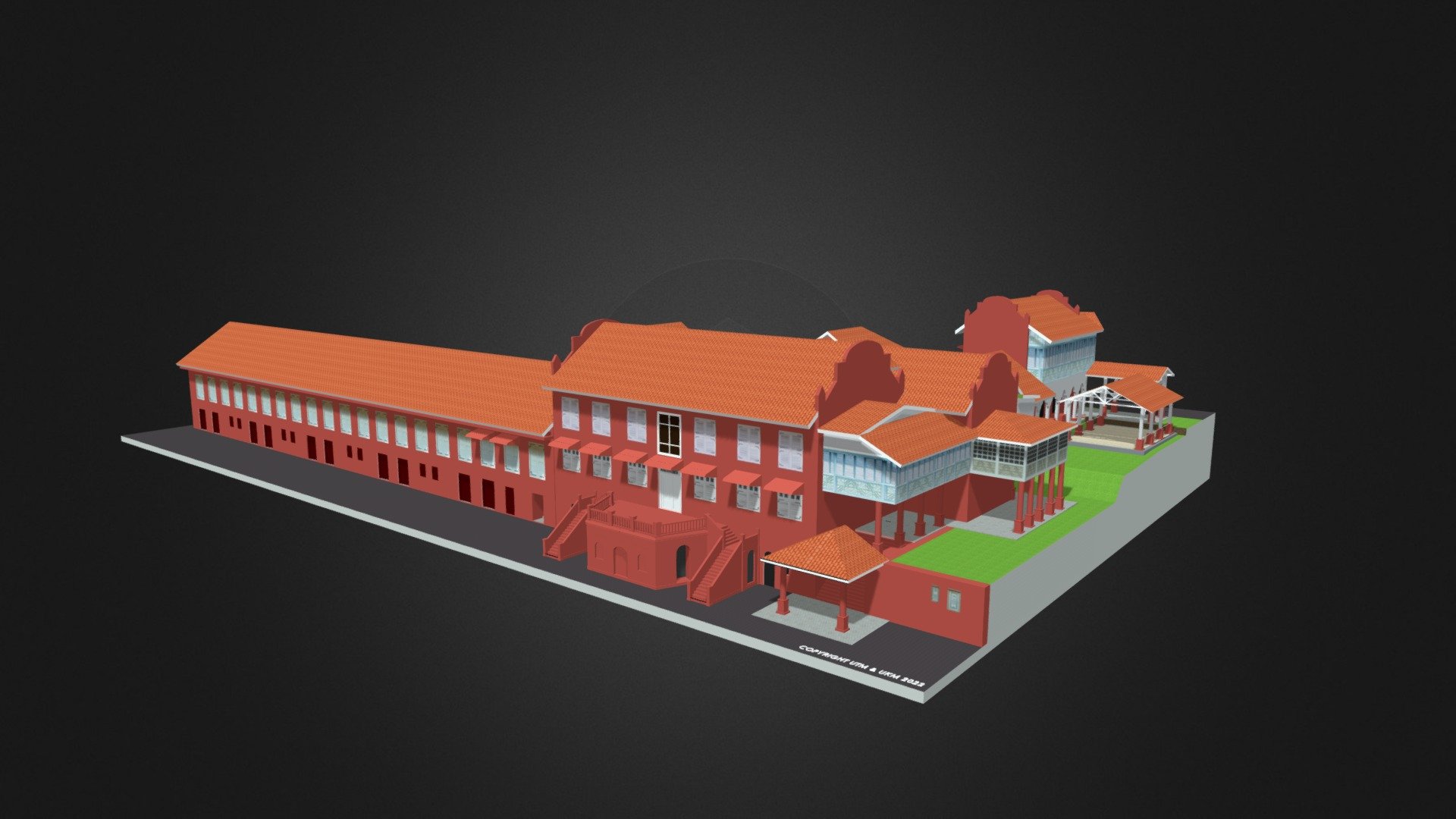 THE STADTHYUS MELAKA - 3D model by archidrone.official [7e2a6c0 ...