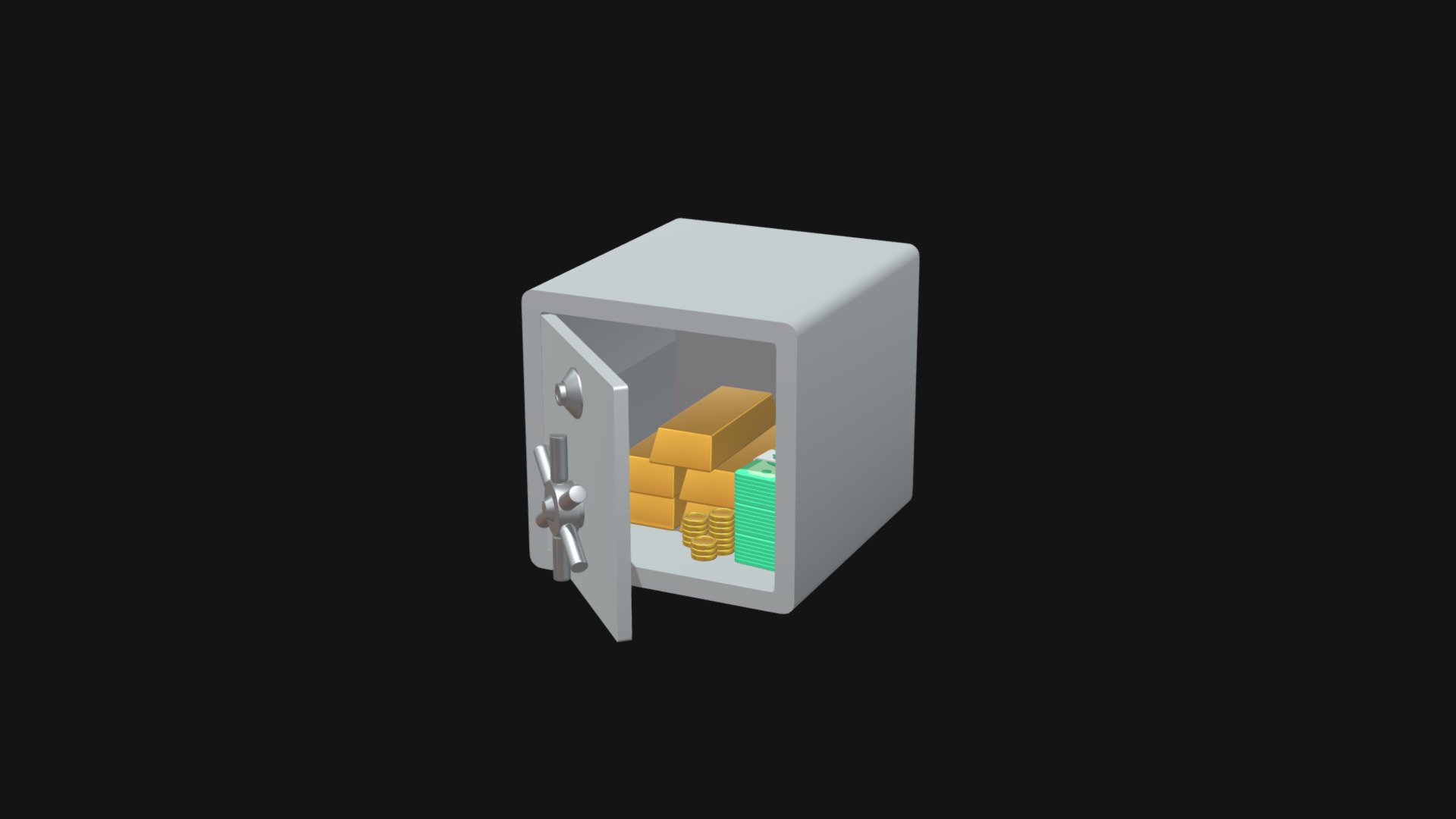 Money Vault Icon - Buy Royalty Free 3D model by arc.jabbar (@arc_jabbar ...
