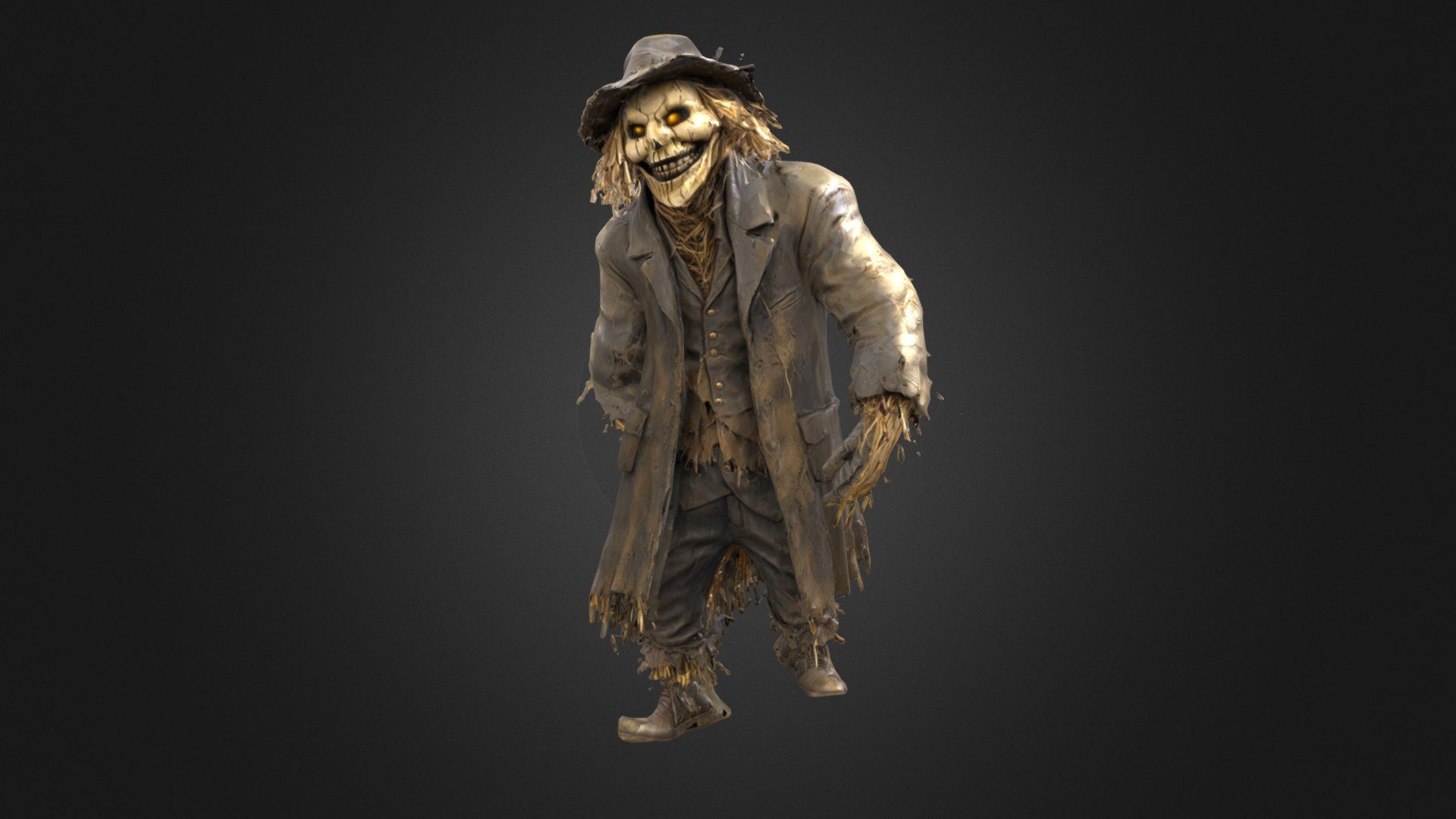 Creepy Scarecrow – Horror Stylized - Download Free 3D model by ...
