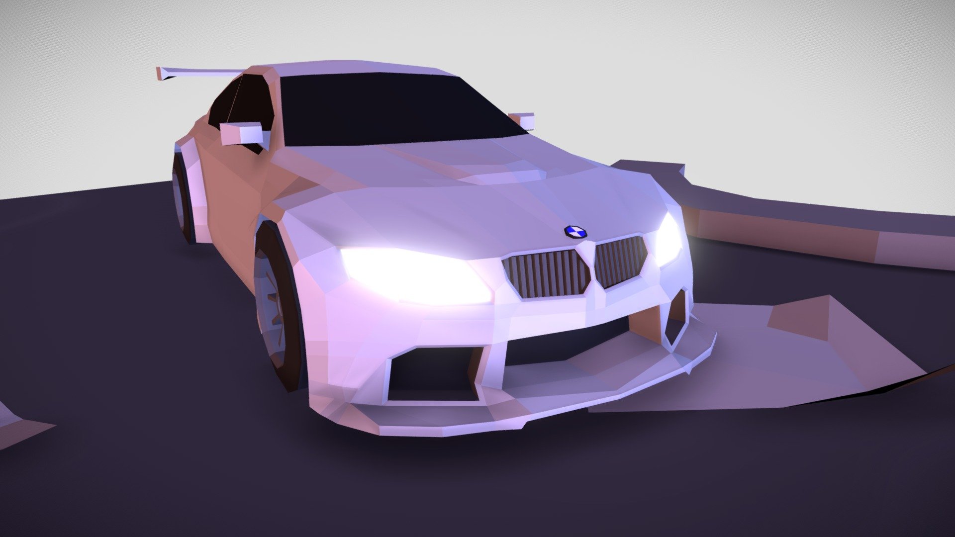 BMW M3 E92 GTR | Low Poly - Download Free 3D model by SentientSundae ...