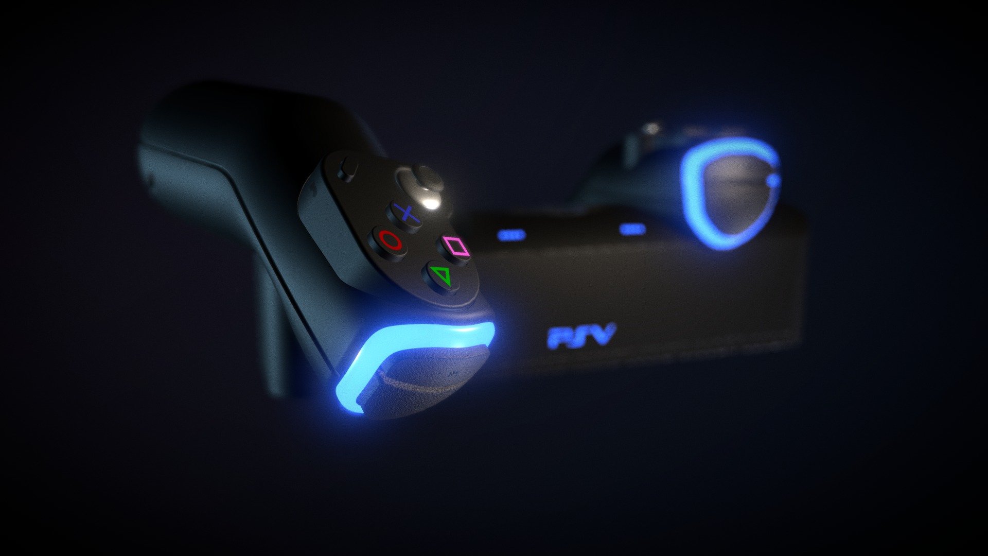 Playstation Controller - Buy Royalty Free 3D model by Mario Falasca ...