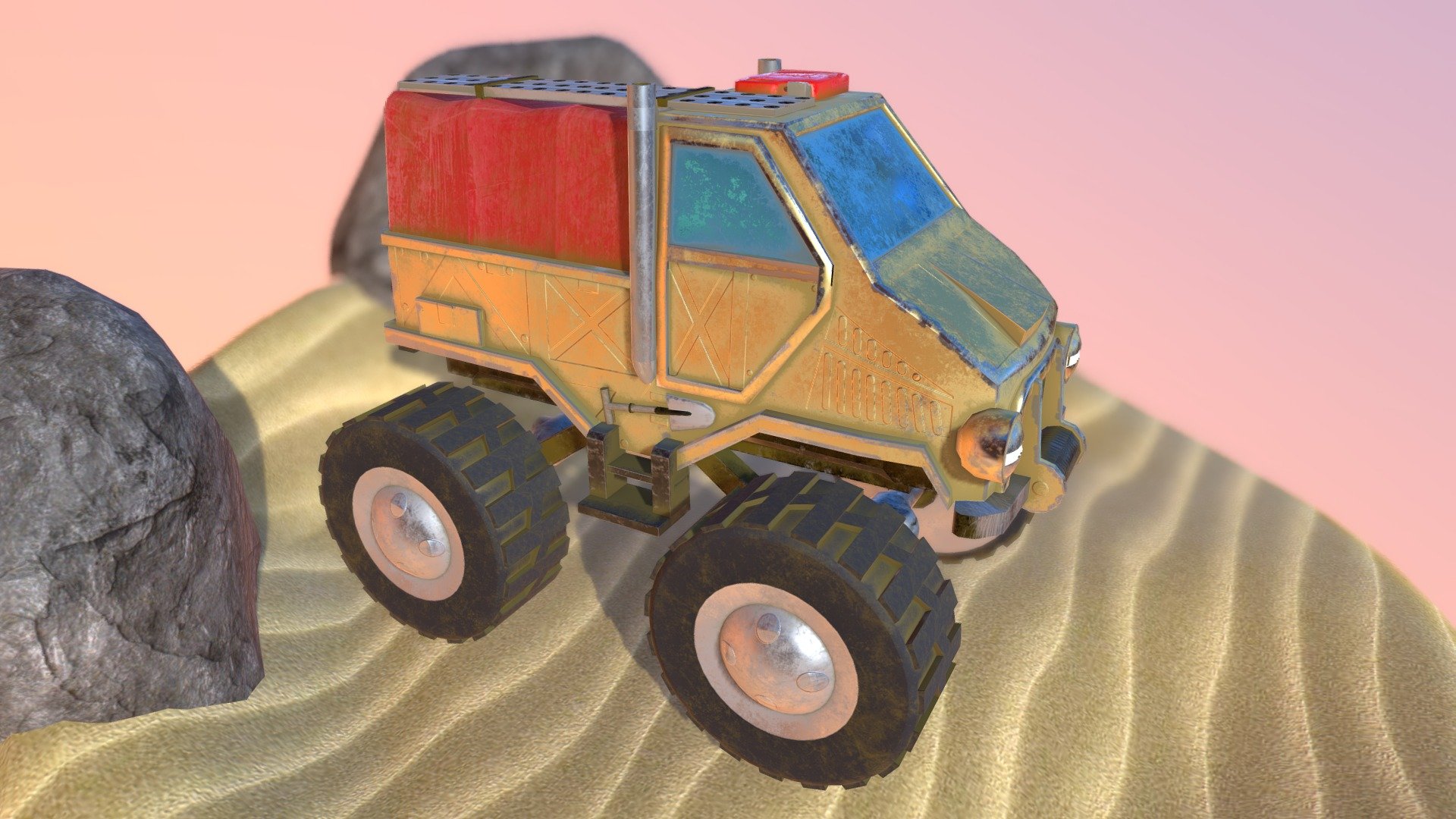 Sand Truck - 3D model by Lucas Rollano (@nightdoll) [7e376ba] - Sketchfab