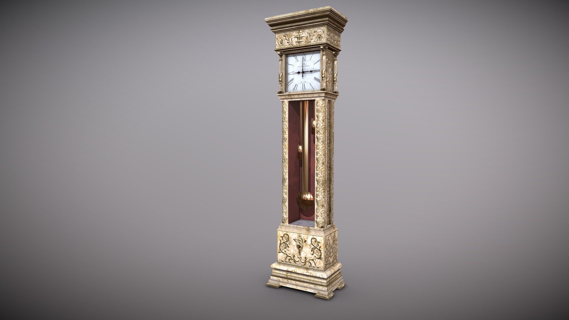 Pendulum Clock - 3D model by Elijah Bulgakov (@Elijah.Bulgakov) [7e39466] - Sketchfab