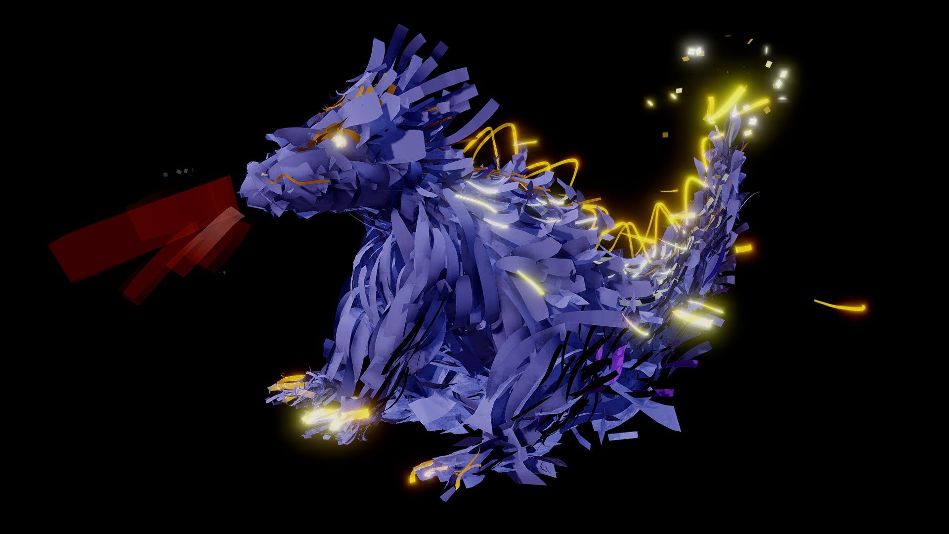 Purple Dragon - 3D model by virtualdimension [7e3aa6c] - Sketchfab