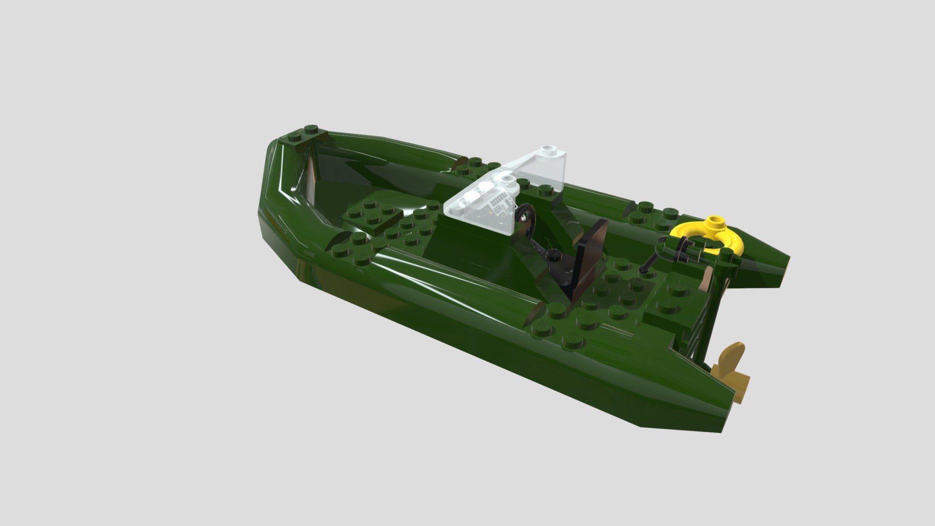 Lego Navy Speed Boat (Detailed Interior) - Download Free 3D model by ...