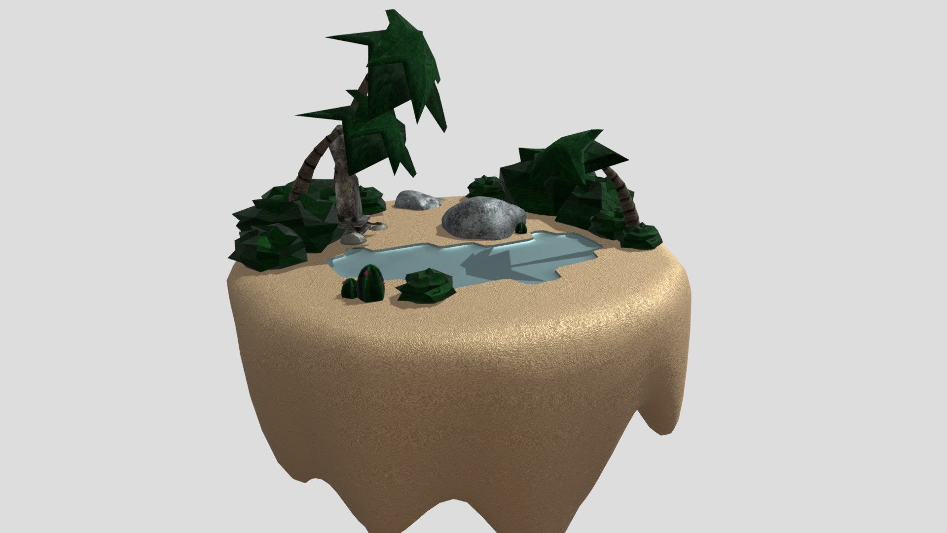 Fantasy Garden Platform - 3D model by CabanaRen [7e3e030] - Sketchfab
