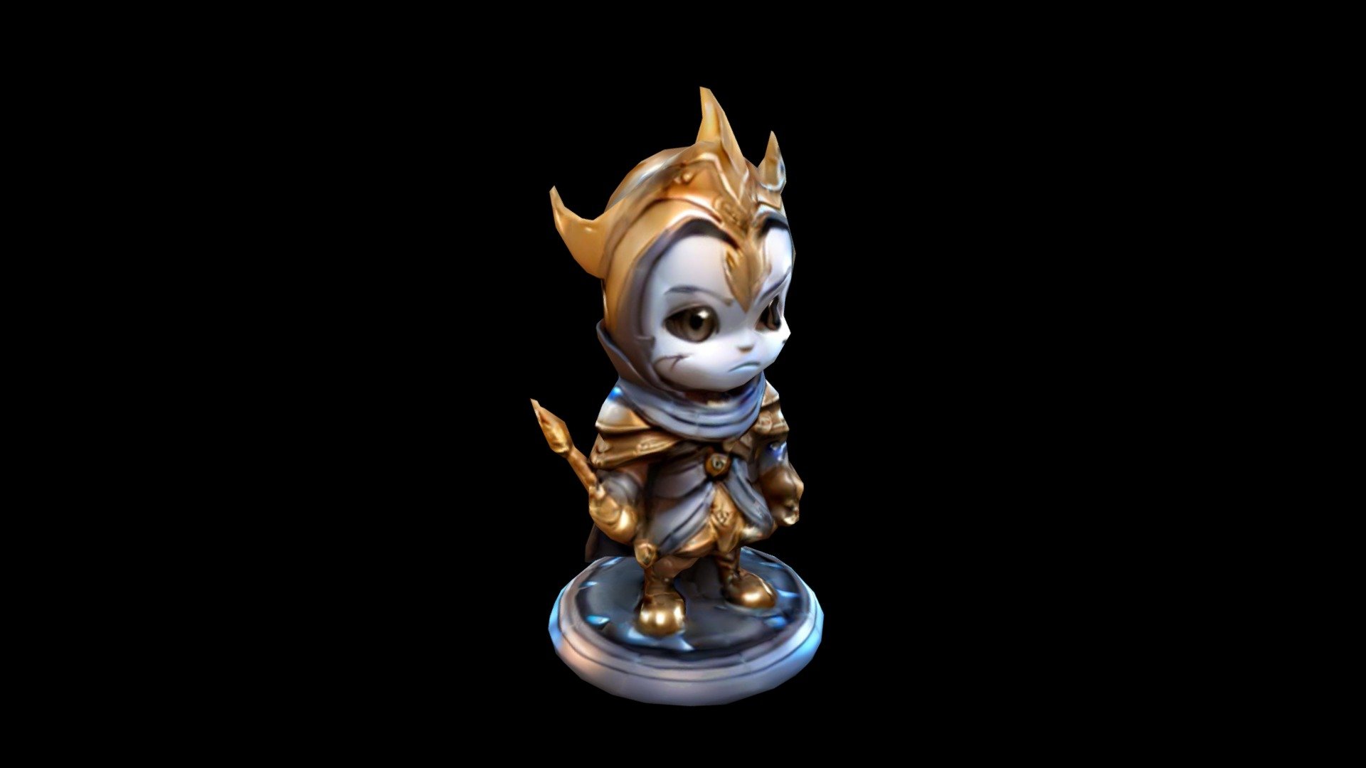 An Animated Royal Princess Statue - Download Free 3D model by klrxyz ...
