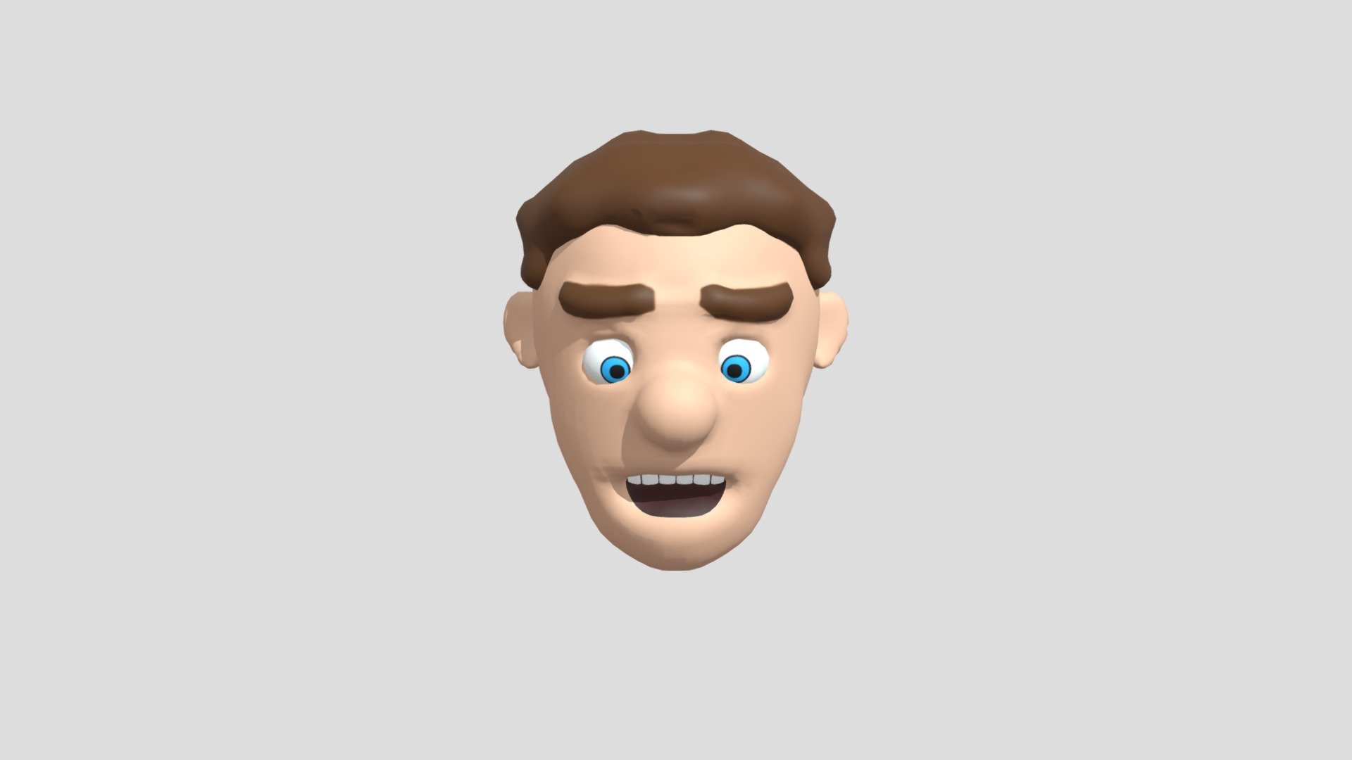 Cartoon Head - 3D model by ColinCharleson [7e3fdc4] - Sketchfab