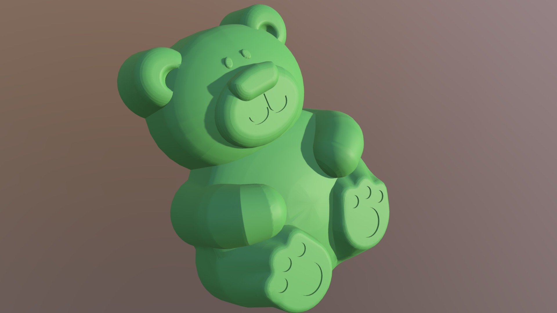 Gummy Bear v2 - 3D model by undos3d [7e402dc] - Sketchfab