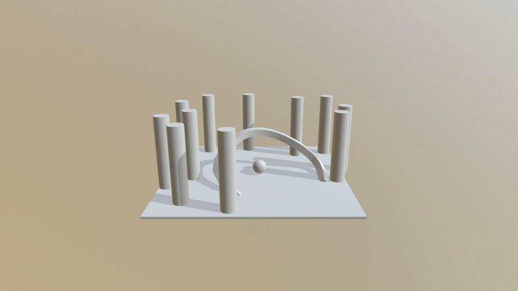 Simple-grayscale-model-of-scene - 3D model by HelRis [7e44df3] - Sketchfab