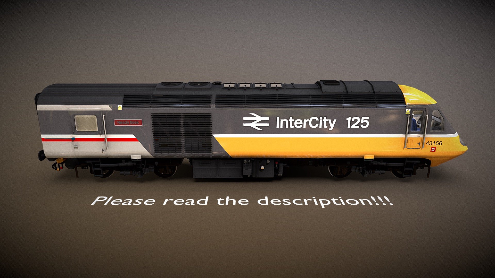 Train - Intercity 125 Executive Livery - Download Free 3D model by ...