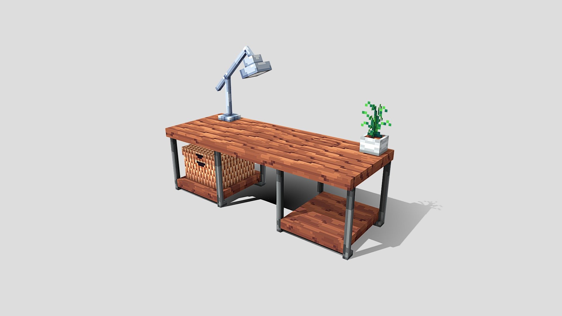 Modern desk - 3D model by Hongddi (@Hongddibro) [7e48054] - Sketchfab