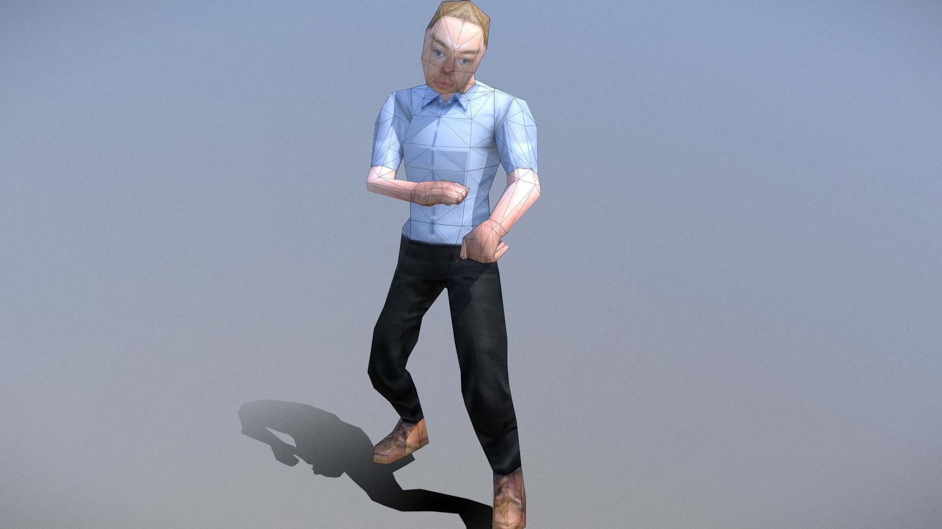 Male low-poly with rig and animation ps1 style - Buy Royalty Free 3D ...