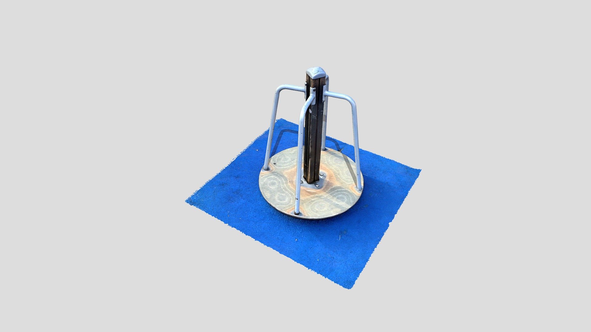 Playground Spinning Platform on Blue Surface - Download Free 3D model ...