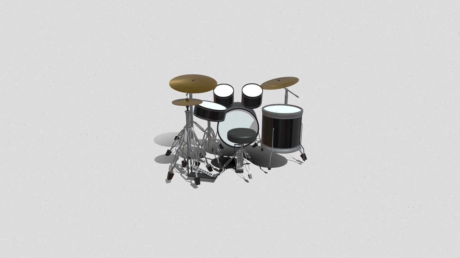 Drum Kit - Download Free 3D model by Raphaellll (@Problematicc) [7e4bb7d] - Sketchfab