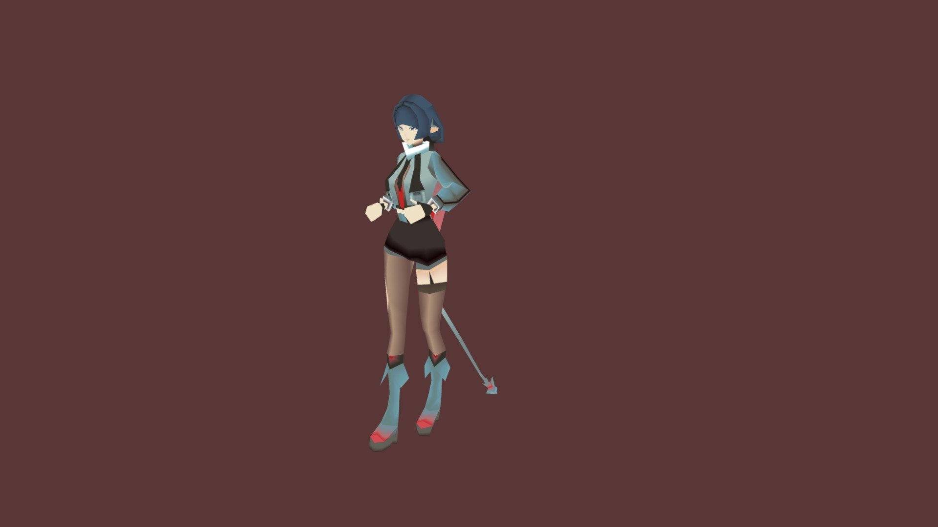 Jane Doe - Stylized Low Poly Model - 3D model by Villagerjj [7e4be2d ...