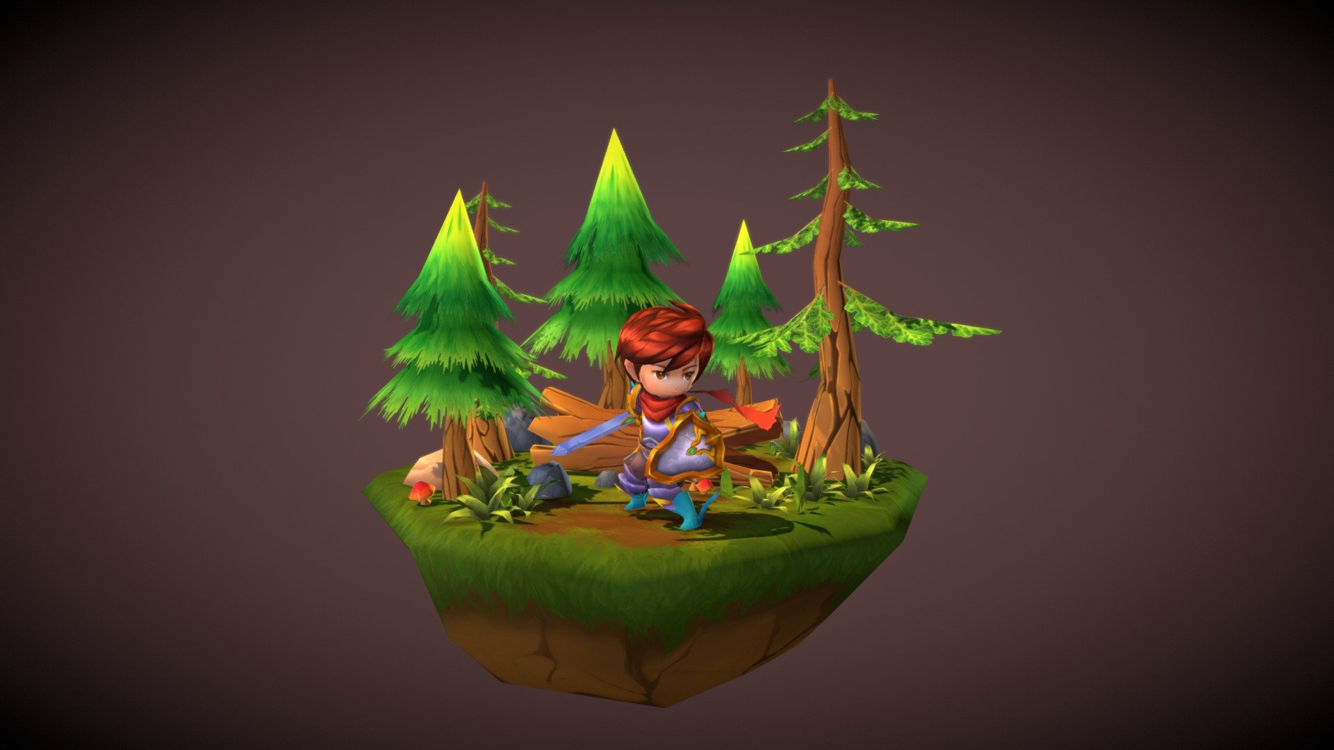 Character Environment - 3D model by eeyan [7e4d221] - Sketchfab