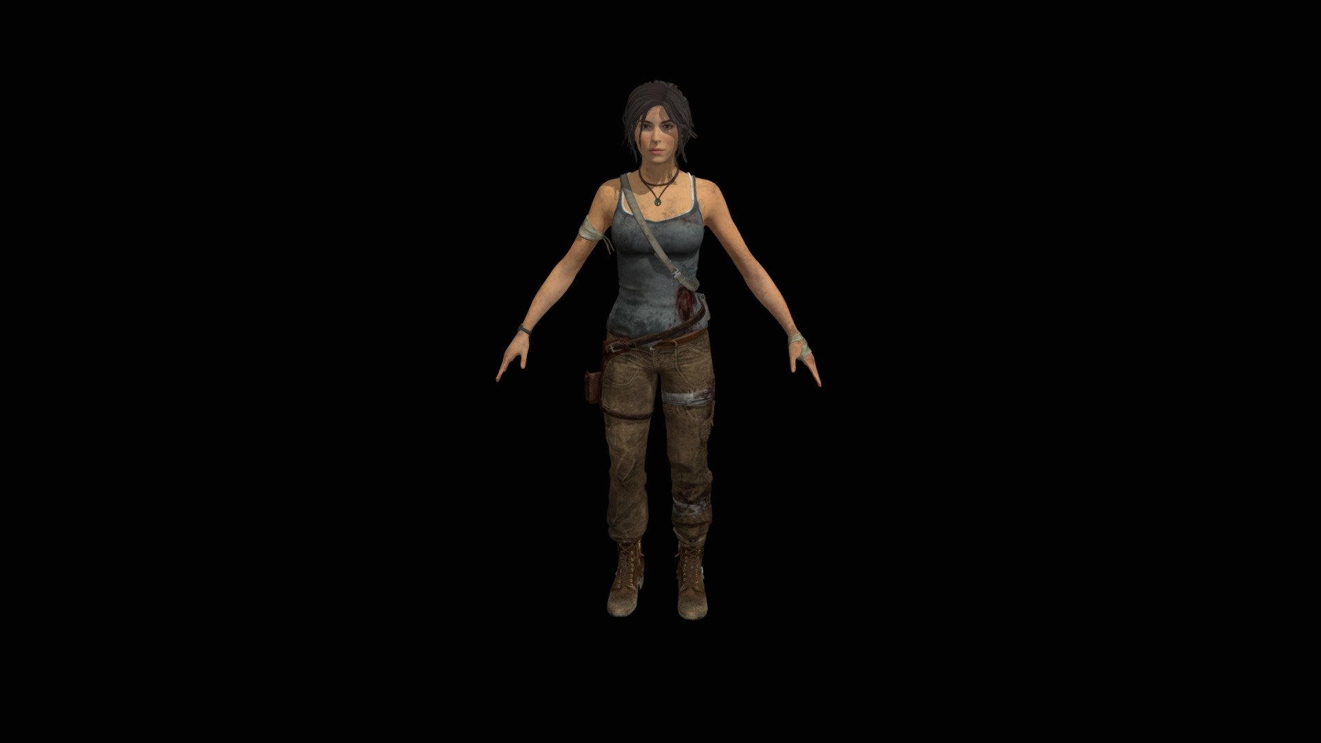 [dbd Tomb Raider] Lara Croft Default Download Free 3d Model By