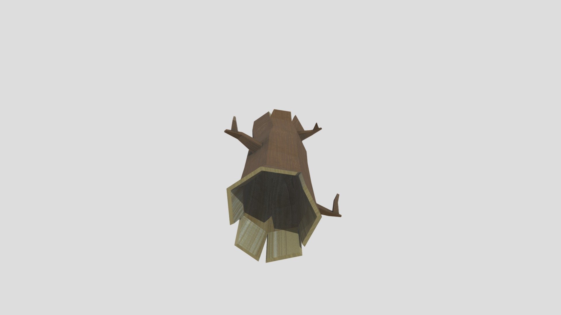 Hollow Log - 3D model by tiachuii [7e4ee97] - Sketchfab