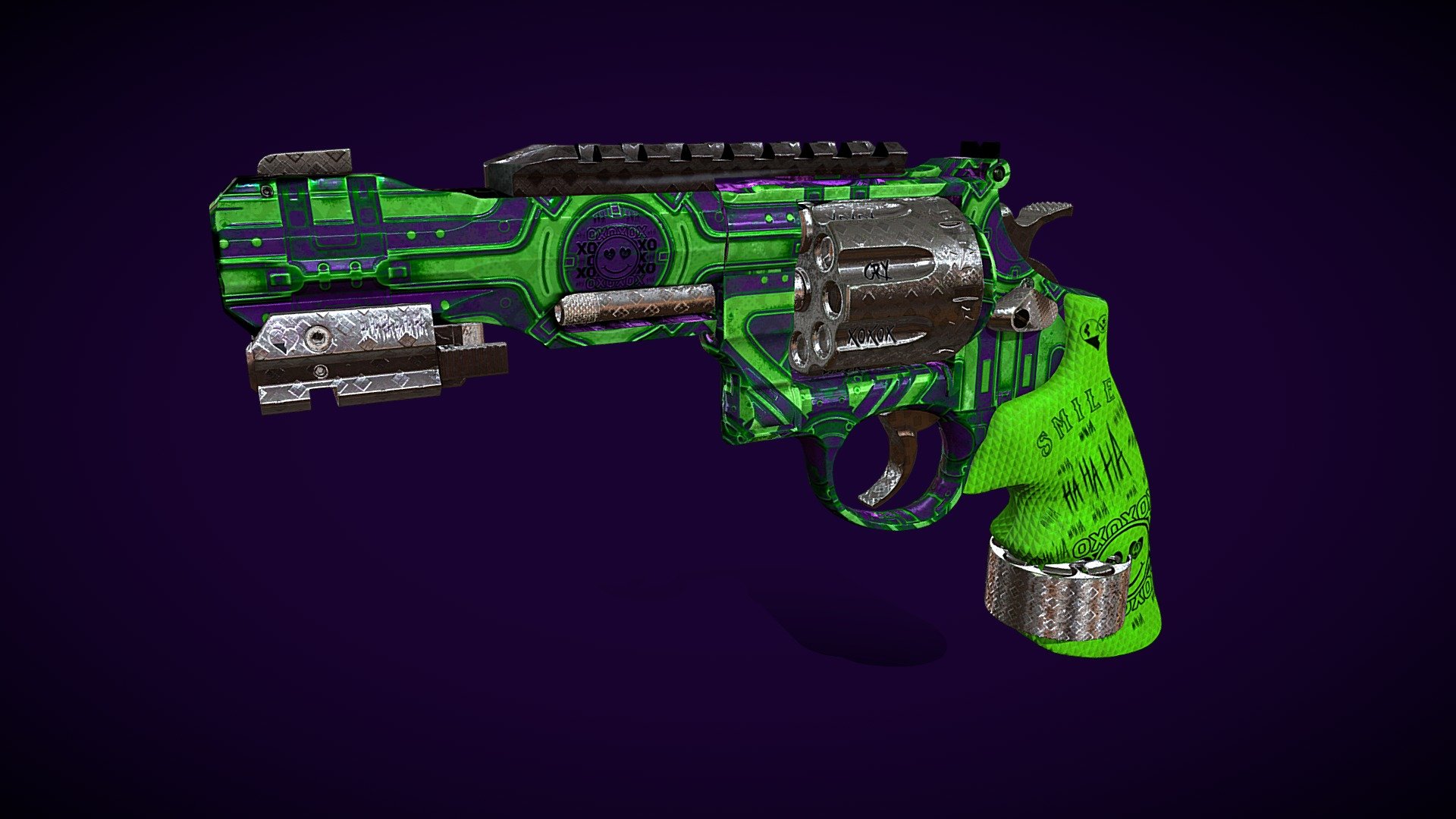 JesteR8 revolver - 3D model by jetpackers [7e50fee] - Sketchfab