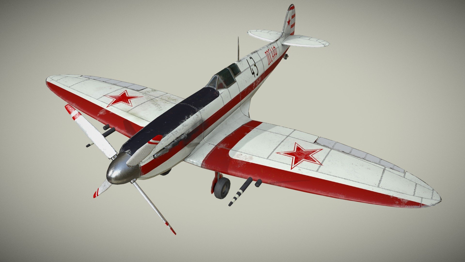 Soviet trainer spitfire - Download Free 3D model by Batmanya [7e52759 ...