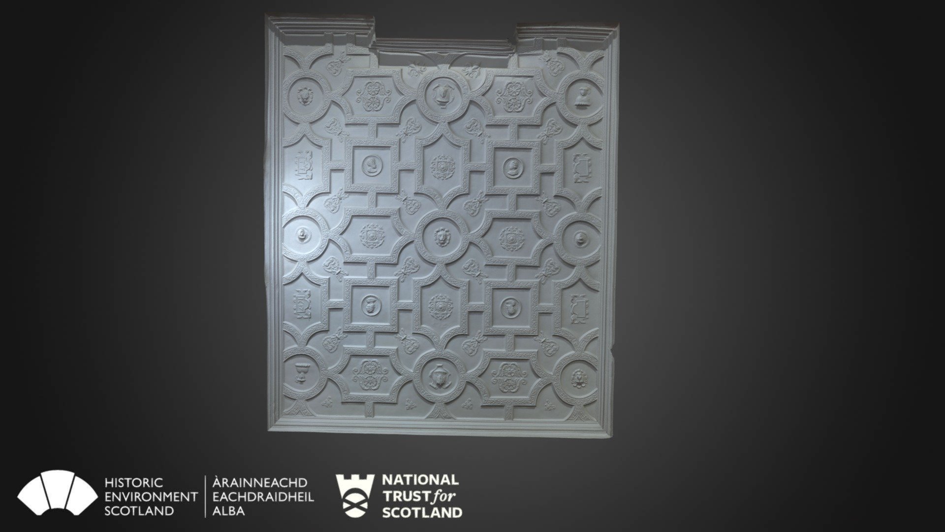 Library, Kellie Castle Ceilings, NTS - 3D model by National Trust for ...