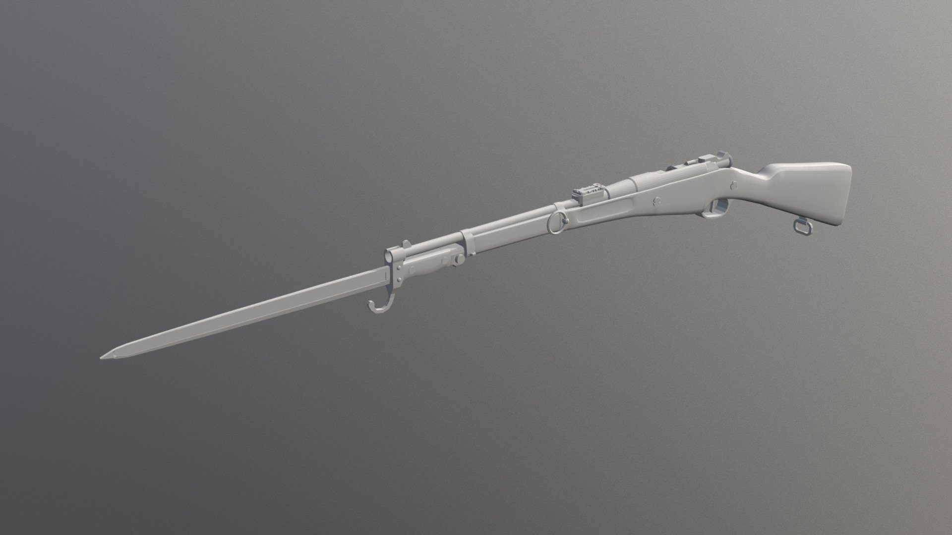 SOLUNSKI FRONT Karabin Artilj. Berthier M-1892 - 3D model by Goran ...