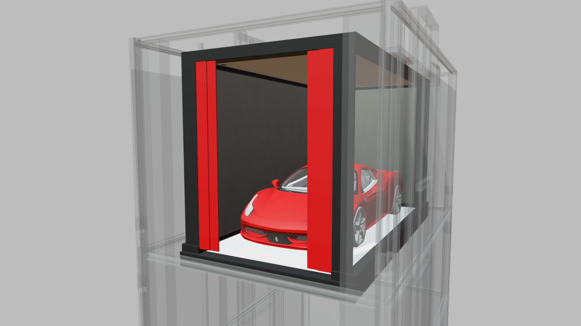 Car Elevator Wall (RITA - Stainless Look) - 3D model by kairoselevator ...