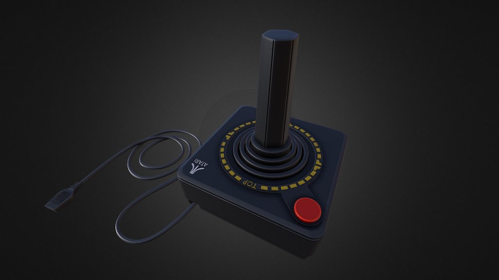 Atari CX40 Joystick - 3D model by LENTESCURA1 [7e5708c] - Sketchfab