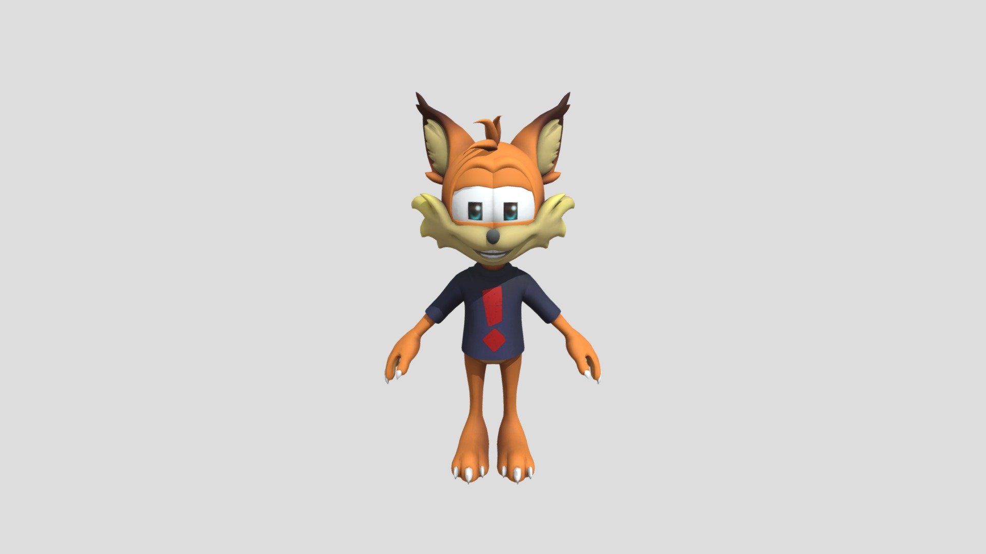 Bubsy Full Rigged Black Diffuse - Download Free 3D model by DanielSL ...