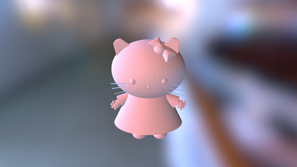 Hello Kitty - 3D model by Catrin [7e5717f] - Sketchfab