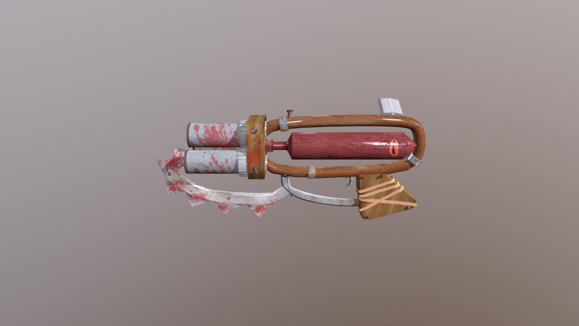 Triple Barrel Chainsaw Machine Gun - 3D model by brandon-nyman [7e573b9 ...
