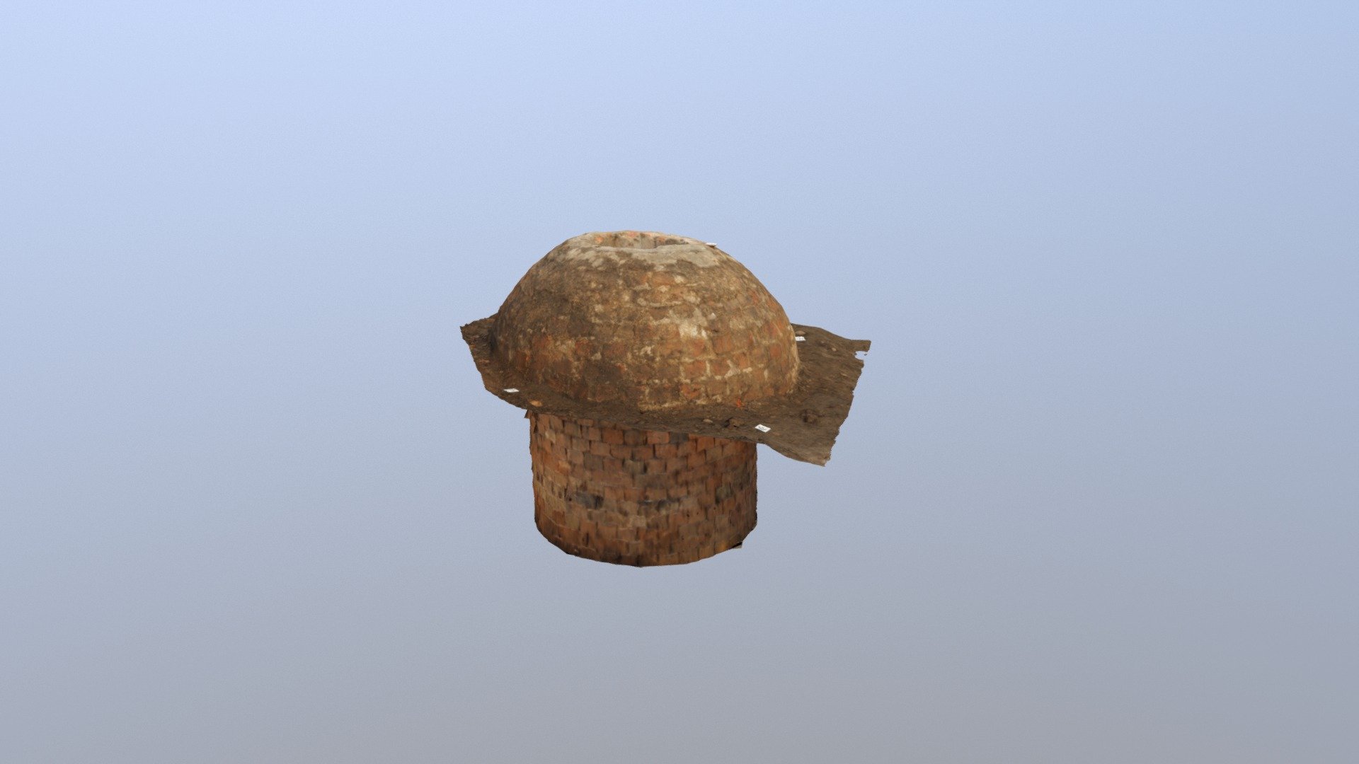 Brick lined well Textured Model - 3D model by Professor Dominic ...