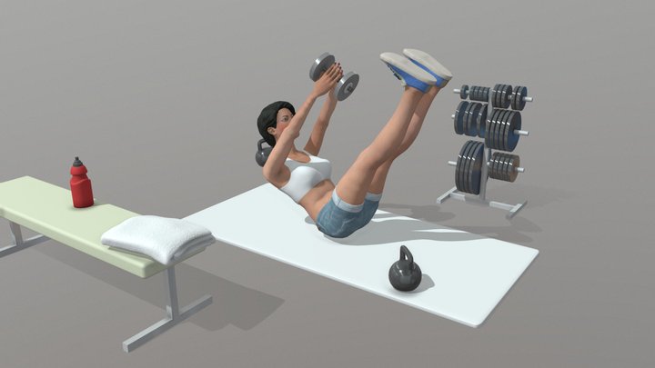 Dumbbell 3D models - Sketchfab