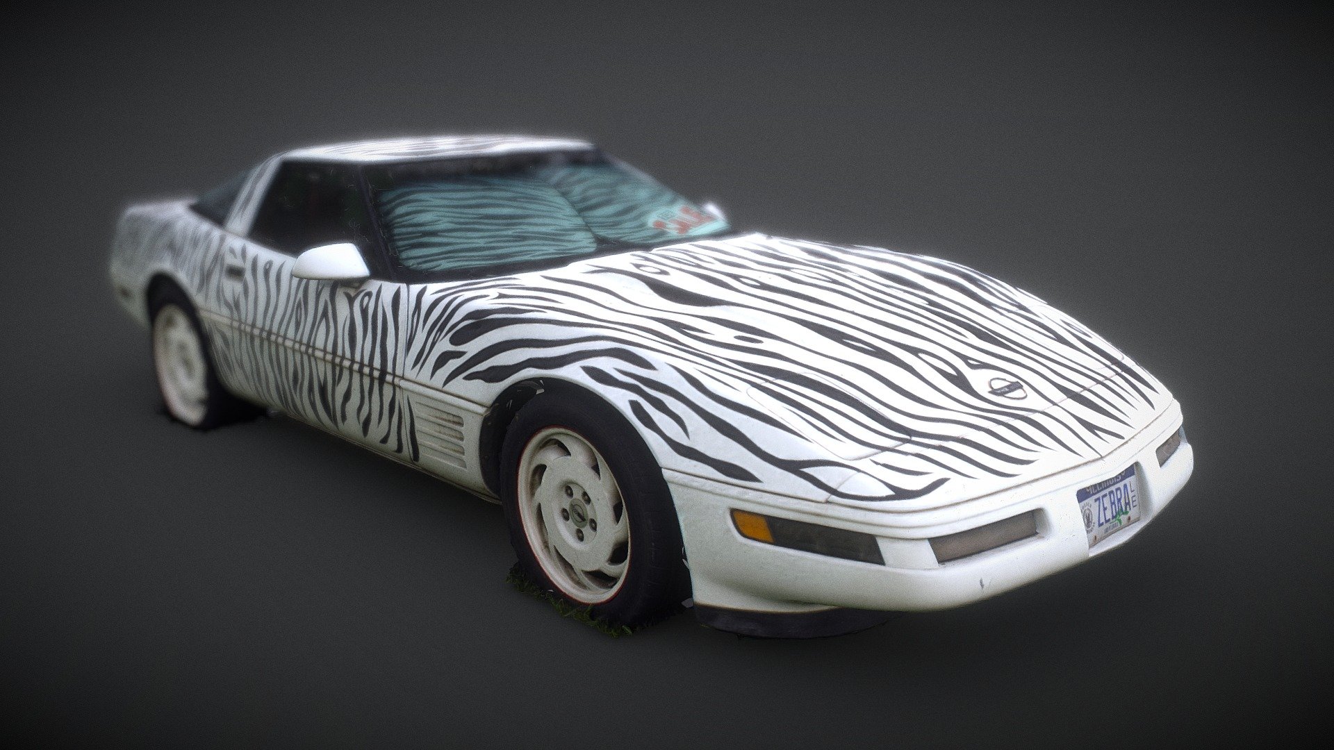 Zebra Stripe Corvette - Buy Royalty Free 3D model by AntiquesScanning ...