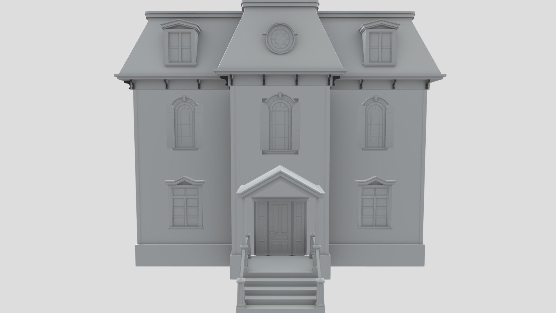 Victorian house - 3D model by farkhutdinov [7e5c058] - Sketchfab