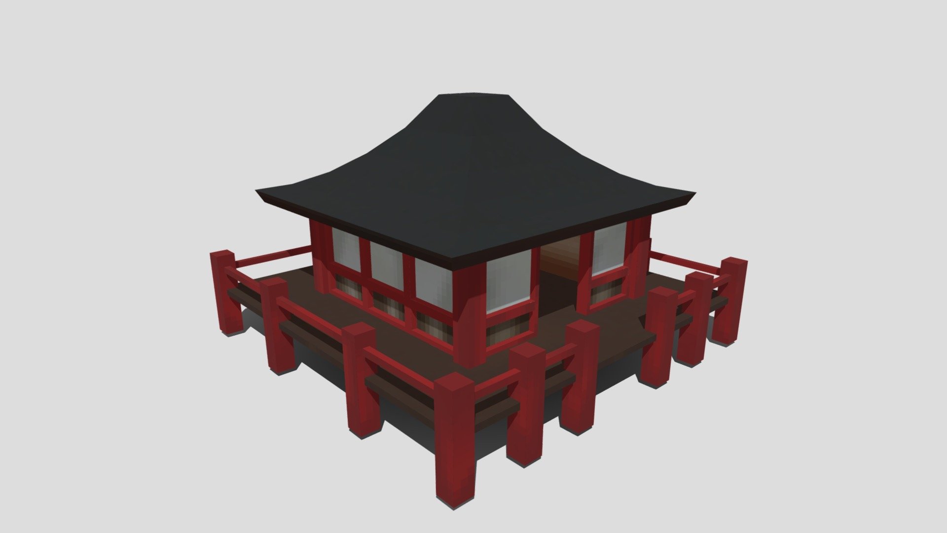 Japanese building - Download Free 3D model by Mikito11 [7e5c114 ...