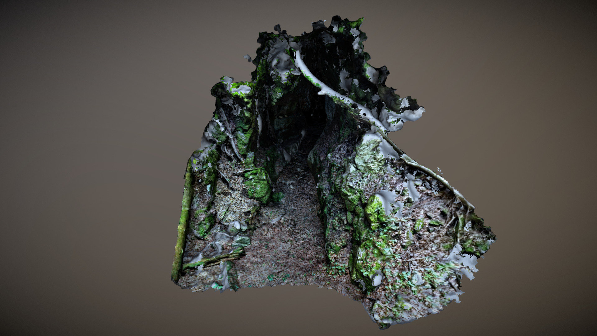 Cave entrance - 3D model by murmur [7e5c8b8] - Sketchfab