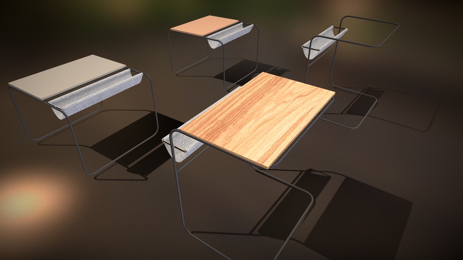 #Table Simple Side Table - 简易横竖边桌 - Download Free 3D model by MrdT ...