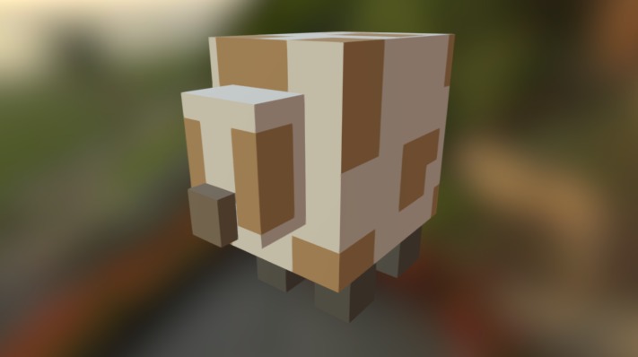 Cube Cow #2 - 3D model by philrossi (@prossiart) [7e5d84e] - Sketchfab