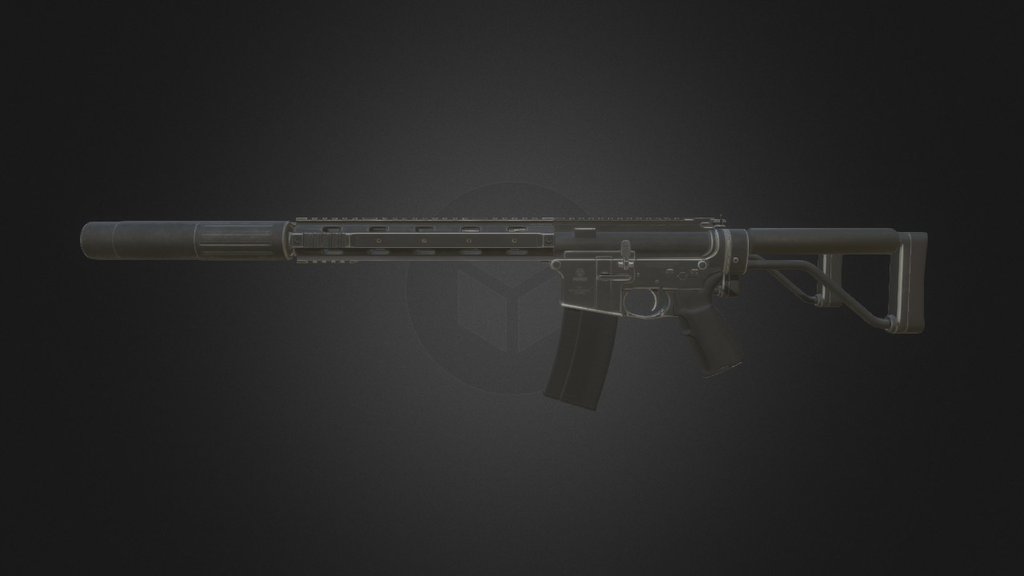 AAC MPW - AR15 - .300 Blackout - 3D model by P1NGA [7e5eb10] - Sketchfab