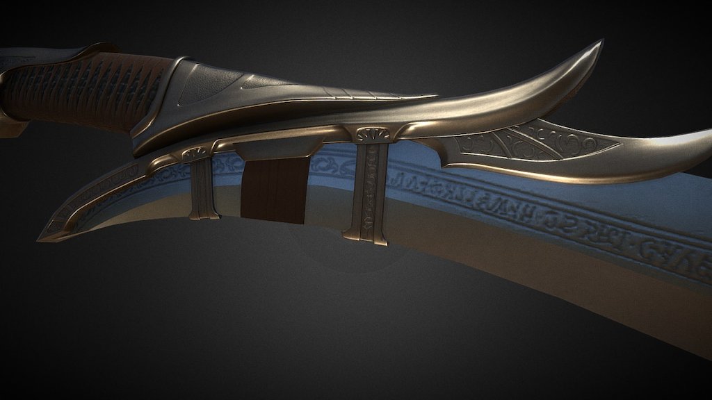 Kit Rae Mithrodin Sword - 3D model by Vamshi [7e5f2f5] - Sketchfab